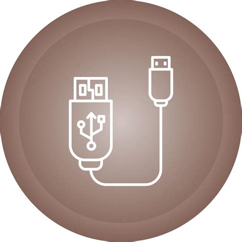 Usb Cable Vector Icon 22689895 Vector Art At Vecteezy