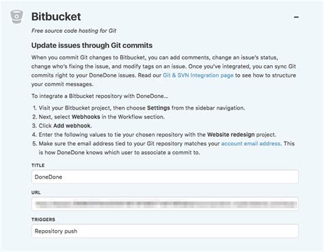 Sync Commits From Bitbucket Donedone Classic
