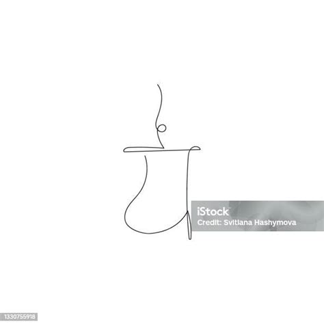 아나하타 차크라 기호는 한 줄로 그려집니다 선형 요가 기호 에너지 기호 균형 불교 힌두교 레이키 영적 성장 난교 벡터 선형 그림입니다 균형에 대한 스톡 벡터 아트 및 기타