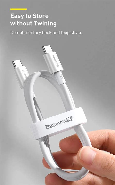 Baseus Superior Fast Charge Data Cable Type C To Type C W Baseus Official Store
