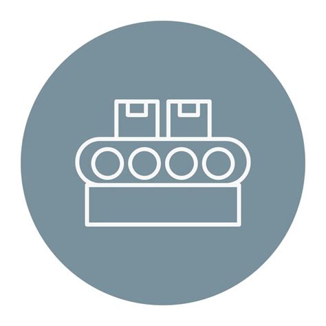 컨베이어 벨트 터 일러스트레이션 프리미엄 벡터