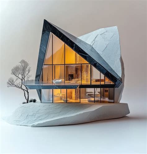 Innovative Architectural Masterpiece With Angular Glass Facade And