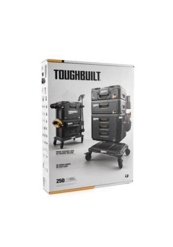 Toughbuilt Stacktech 4 Wheel Cart Dolly Positioning Tool Box Transport