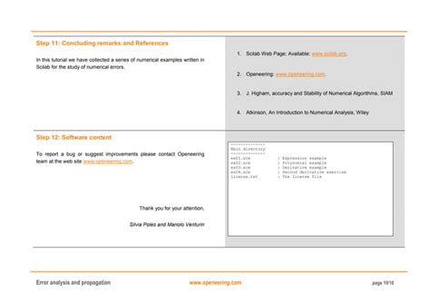 Numerical Analysis Using Scilab Error Analysis And Propagation Pdf