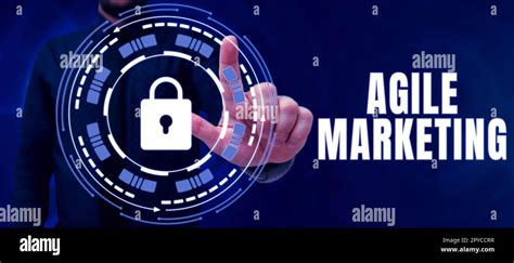 handwriting text agile marketing word for focusing team efforts that