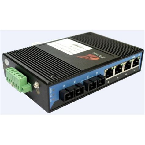 Industrial Ethernet Switch SM Dual Fiber SC FH Net Unmanaged 2FX 4 10