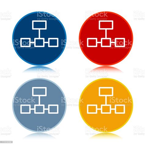 네트워크 연결 아이콘 트렌디 한 플랫 라운드 버튼 세트 일러스트 디자인 0명에 대한 스톡 벡터 아트 및 기타 이미지 0명 가상현실 개념 Istock