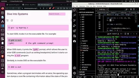 Systems Programming Video 22 Gdb And Debugging In C Youtube