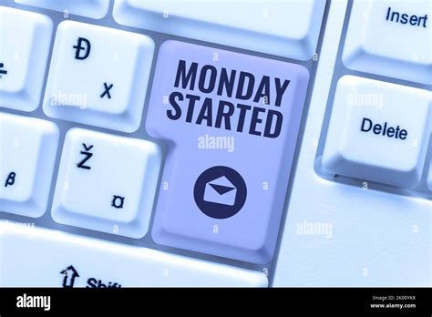 Conceptual Display Monday Startedgetting Ready For New Week Rest Is