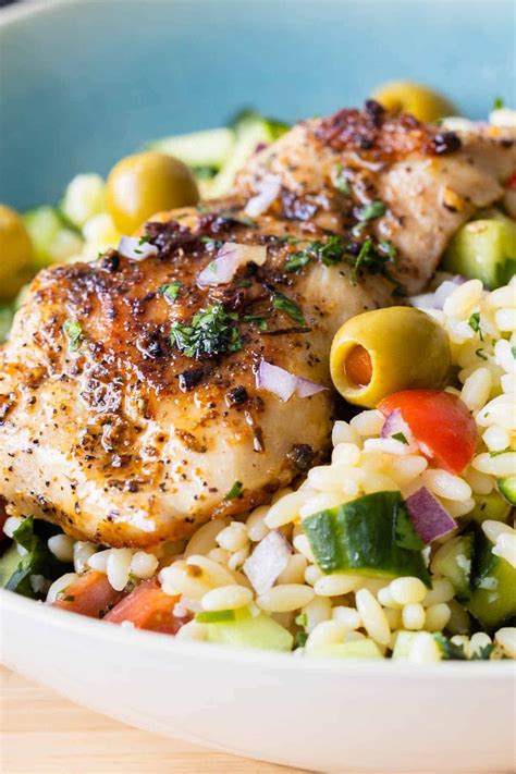 Easy Mediterranean Chicken Orzo Recipe