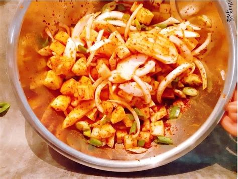 깍두기 설렁탕국밥집 담그는법 무요리 도시락밑반찬