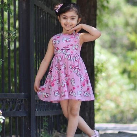 خرید و قیمت سارافون بچگانه گربه اشرافی جنس بوگاتی درجه یک لباس کودک خنک