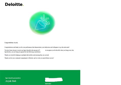 Aryak Bali On Linkedin Deloitte Deloitteusi Recognition