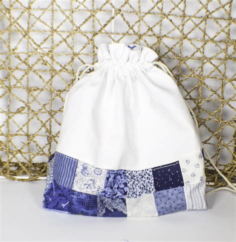 How To Make A Patchwork Drawstring Bag Sew Very Crafty