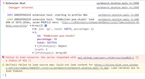 Vscode Continuous High Cpu Load For This Extension · Issue 3556 · Pwa Builderpwabuilder · Github