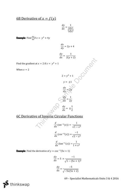 Vce Specialist Maths Bound Reference Year 12 Vce Mathematics Specialist Mathematics Thinkswap