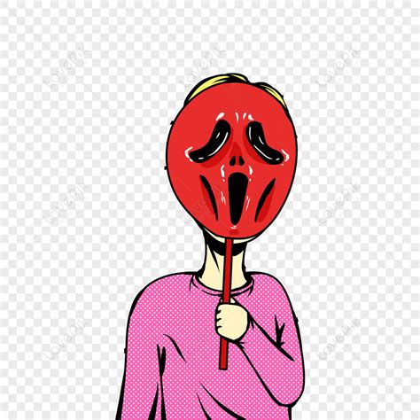 마스크를 쓰고있는 소녀 Png 일러스트 무료 다운로드 Lovepik