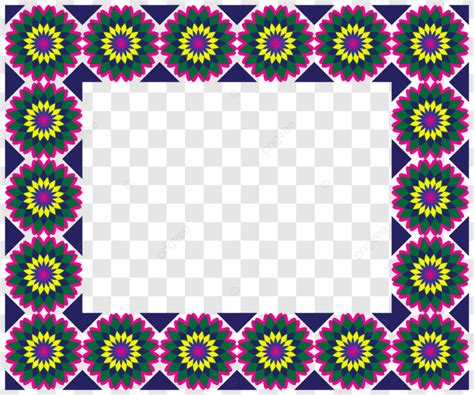 Rectangular Border Navy Blue Triangle Design Vector Rectangular Border