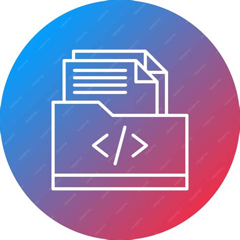 Premium Vector Coding Folder Icon Vector Image Can Be Used For Coding And Development
