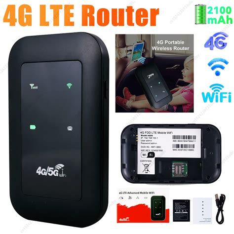 Wifi 4g Lte Router Portable 4g Wireless Router With Sim Card Slot Outdoor Hotspot 150mbps Pocket