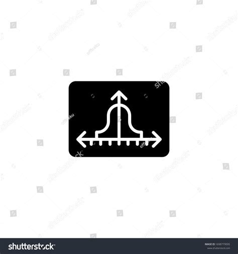 Gaussian Function Vector Icon Black Solid Stock Vector Royalty Free 1698779095 Shutterstock