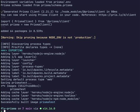 Cant Deploy To Postinstalljs Eof Error · Issue 6779 · Prismaprisma · Github