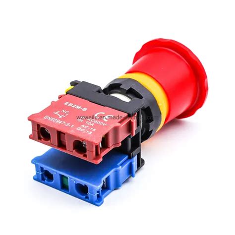 Push Button Swtich La155 Wl155 Series Button 22mm Plastic Emergency Button Spring Return Push