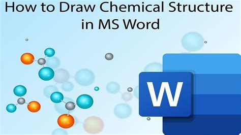 How To Draw Chemical Structure In Ms Word Youtube