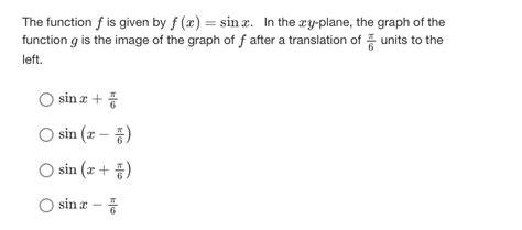 Solved The Function F ﻿is Given By F X Sinx ﻿in The