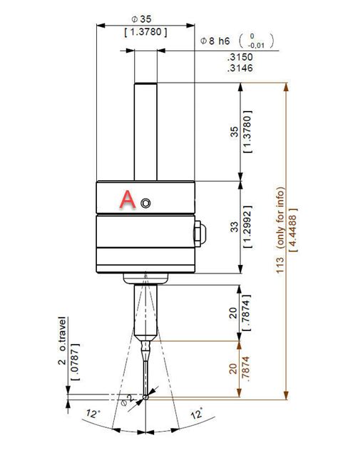 5 24v Waterproof 3d Digitizing Touch Probe For Cnc With 8 Mm Shank 2