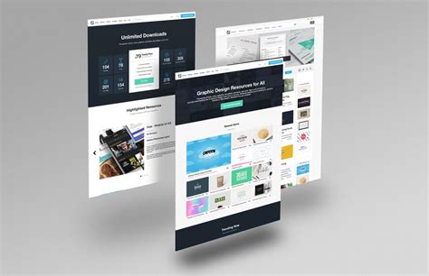 Website Mockup Set Free Download