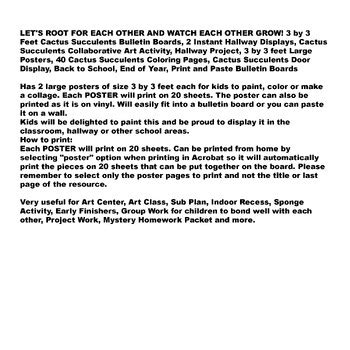 LET S ROOT FOR EACH OTHER AND WATCH EACH OTHER GROW By Feet Cactus Succu