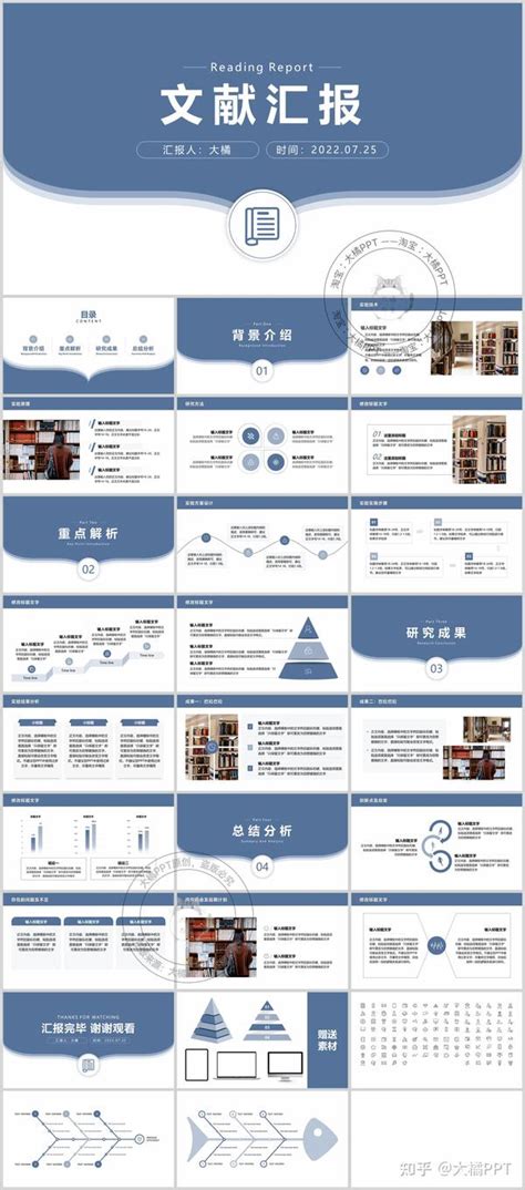 061 研究生组会文献汇报ppt模板 知乎