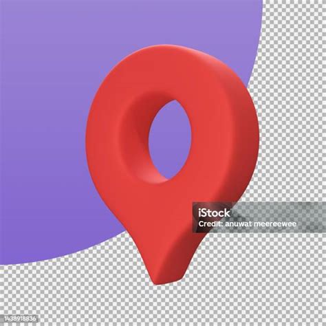 지도에서 목적지를 가리키는 빨간색 핀입니다 클리핑 경로가 있는 3d 그림입니다 0명에 대한 스톡 사진 및 기타 이미지 0명 거리 검색 Istock