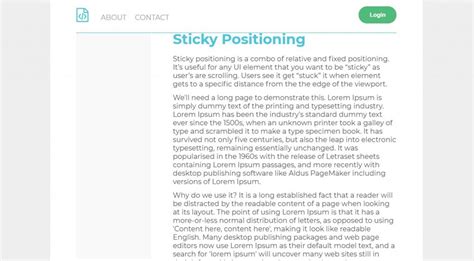 20 Css Fixed Sticky Header On Scroll Down Onaircode