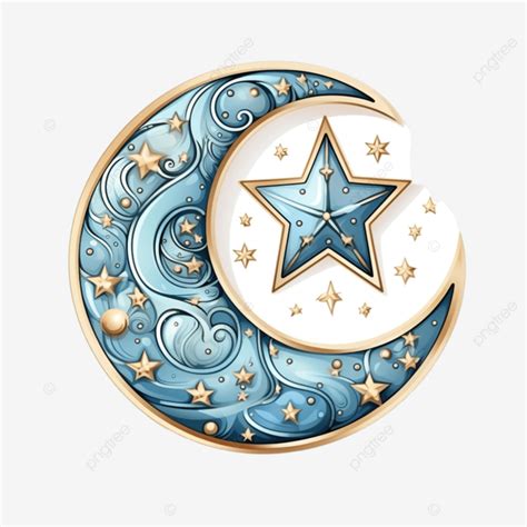 라마단 달 별 그림 Eid 무바라크 달 이슬람 Png 일러스트 및 이미지 에 대한 무료 다운로드 Pngtree