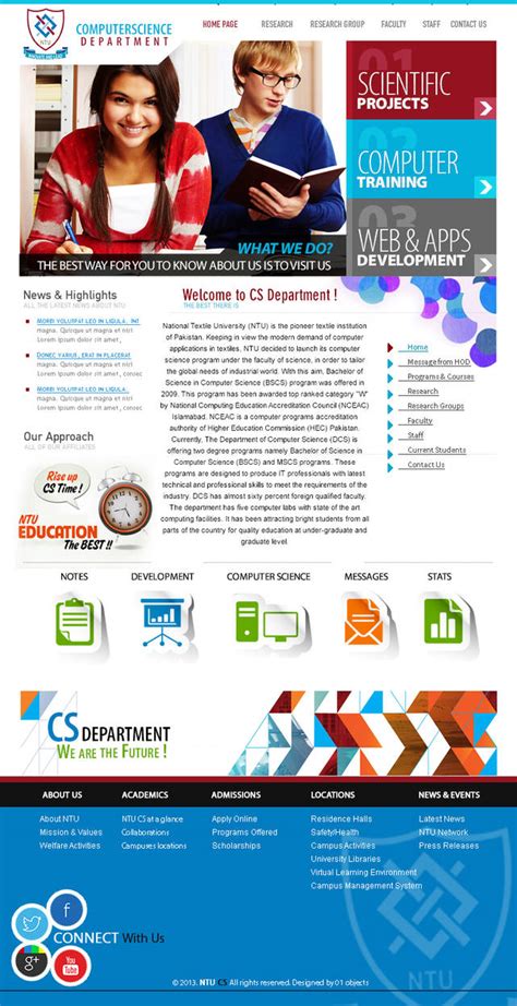 Ntu Cs Web Template By 123arskas On Deviantart