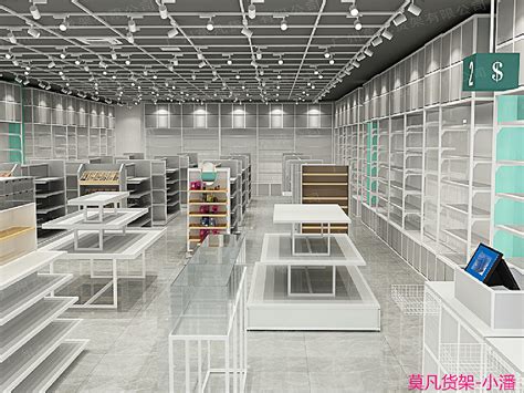 诺米家居货架效果图 ，nome货架效果图，名创优品平面莫凡货架小潘 站酷zcool