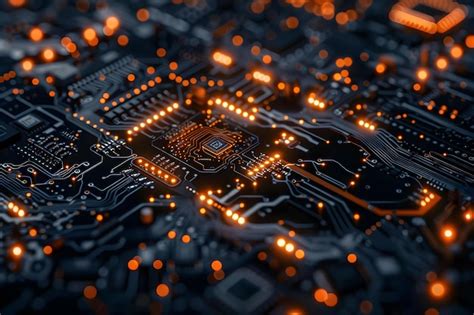 Premium Photo A Closeup Photo Of A Circuit Board Showcasing Intricate Patterns And Connections