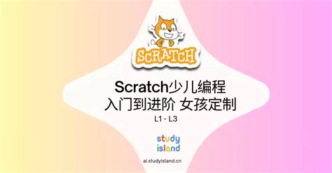 零基础 浅基础 Scratch 少儿编程课程 女孩课程定制 StudyIsland 学习岛