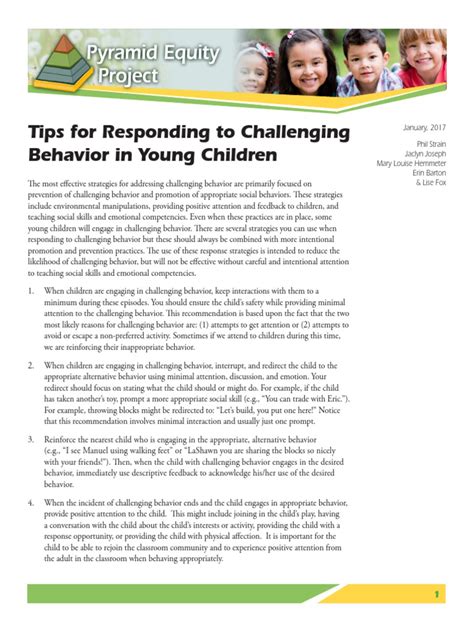 pep tips responding challenging behavior pdf reinforcement behavior