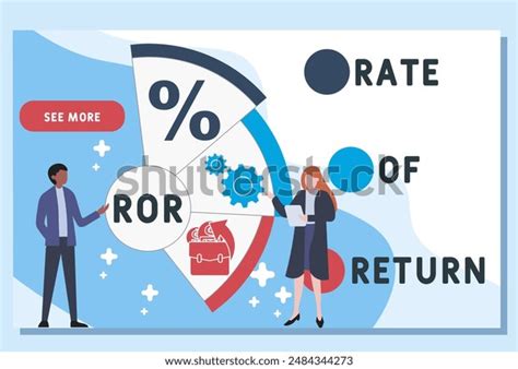 Ror Rate Return Acronym Business Concept Stock Vector Royalty Free