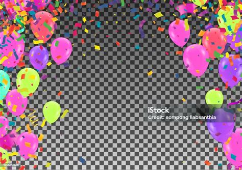 보라색 풍선 판매 벡터 일러스트 색종이와 리본 축하 배경 템플릿 가을에 대한 스톡 벡터 아트 및 기타 이미지 가을 기 기념일 Istock