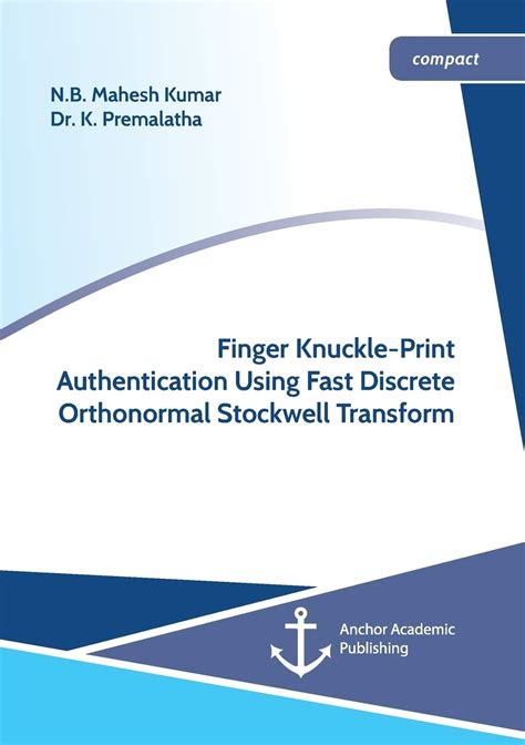 buy finger knuckle print authentication using fast discrete orthonormal