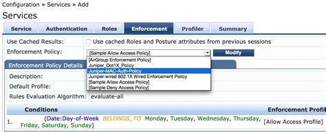 Example Configuring Device Profiling With Ex Series Switches And Aruba