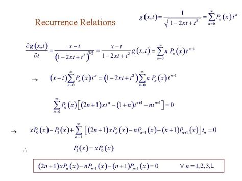 15 Legendre Functions 1 Legendre Polynomials 2 Orthogonality