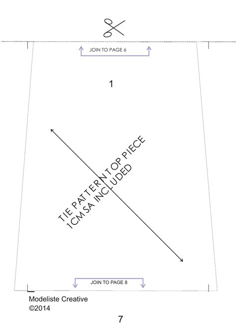 Tie Sewing Pattern Templates Download Printable Pdf Templateroller