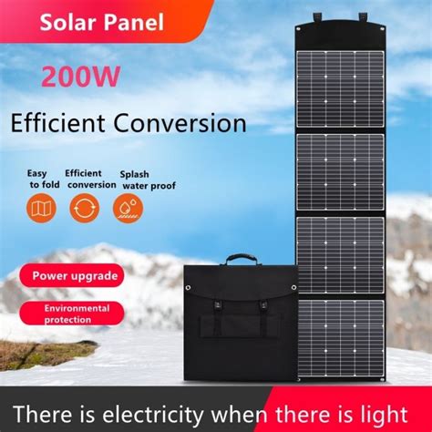 200w Solar Panel Board Monocrystalline Silicon Portable Power