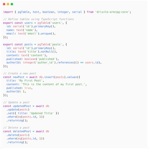 So Sánh Prisma Và Drizzle Viblo