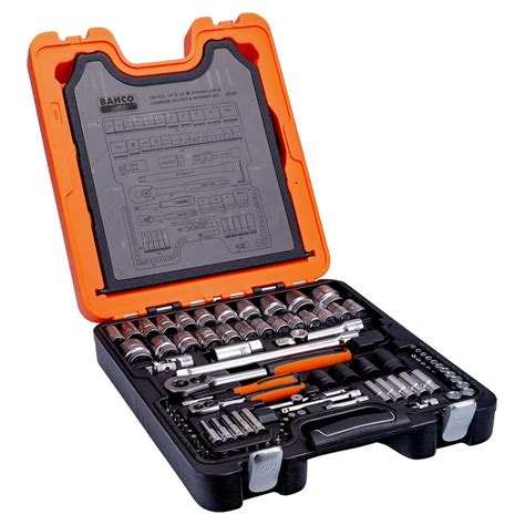 Bahco S106 106 Piece Metric 1 4 And 1 2 Drive Socket Set Available Online Caulfield Industrial